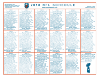 One Page 2018 NFL Schedule Updated With Scores Each Tuesday | Football ...
