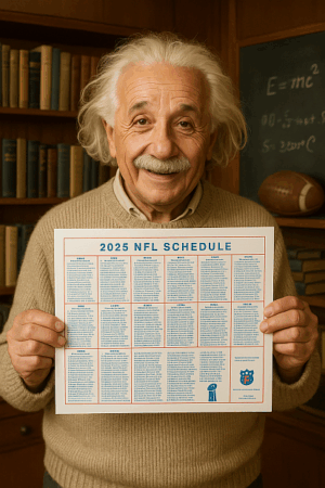Football Weblog’s 2025 NFL Schedules: Einstein Approved | Football Weblog