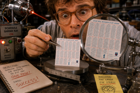 Honey, I Shrunk the Schedule | Football Weblog
